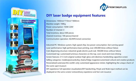 400 Capacity Multi Color Smart Vending Machine For Unattended Retailing