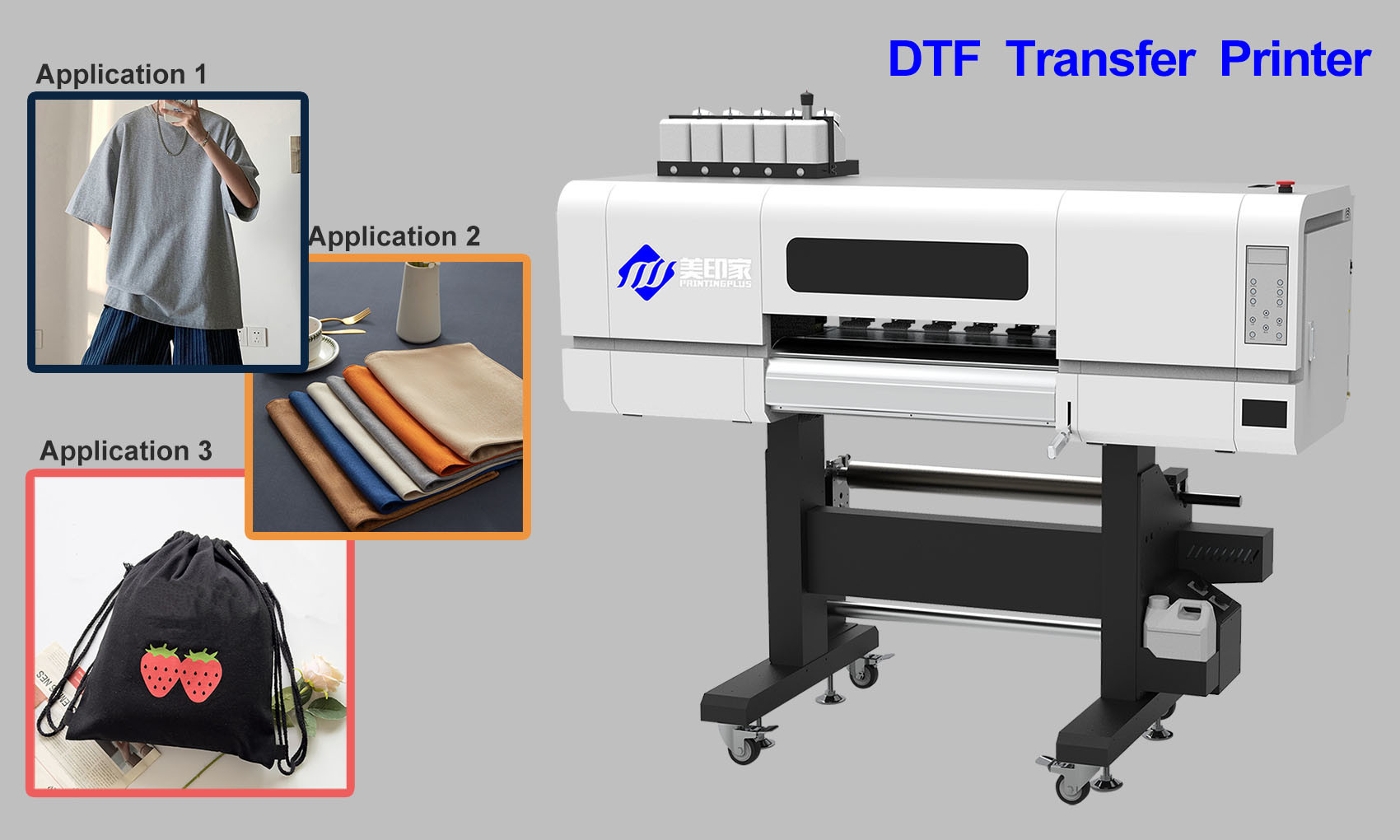 Max Roll Weight 20KG Digital Transfer Printer With EPSON-I3200 A1 Print ...